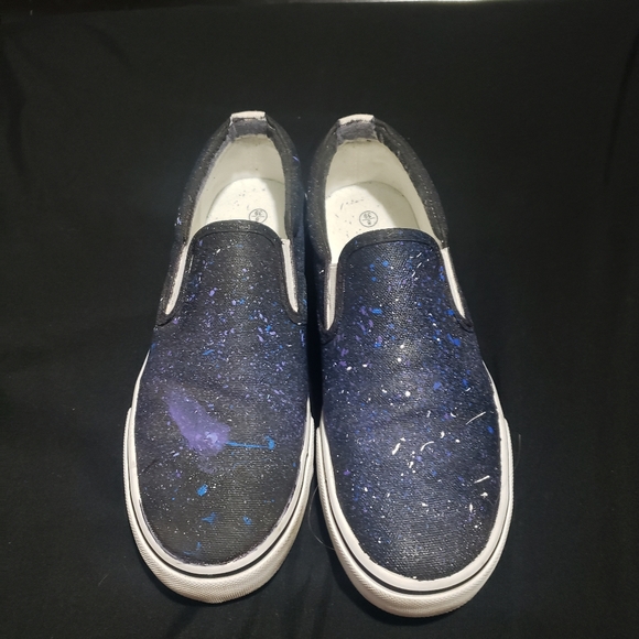 knock off Vans | Shoes | Galaxy Themed Handpainted Shoes W Shoebox ...